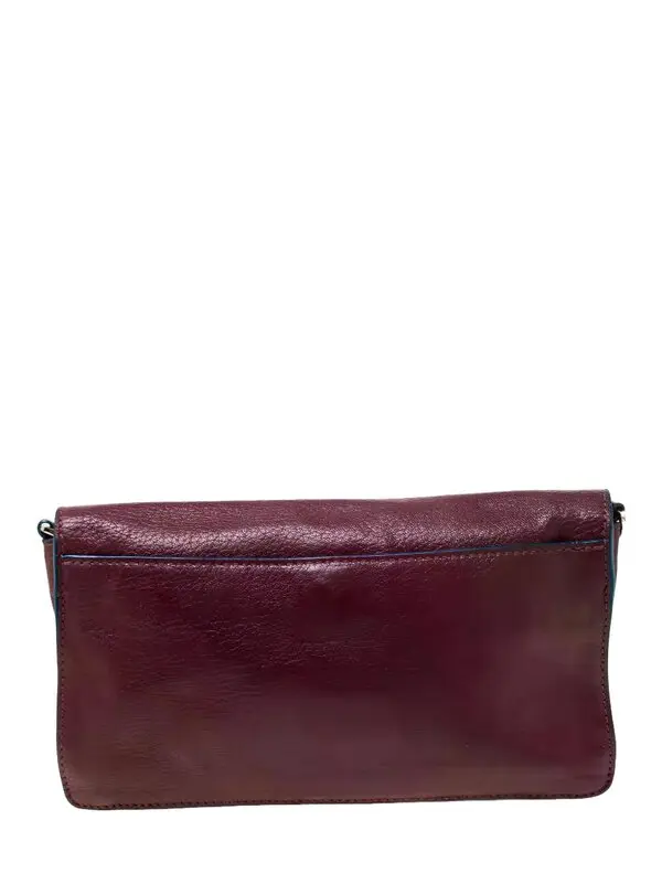 Tory Burch Burgundy Leather Zip Pocket Cross Body Bag - Red