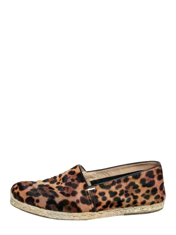 CHRISTIAN LOUBOUTIN Leopard Print Espadrilles - Brown
