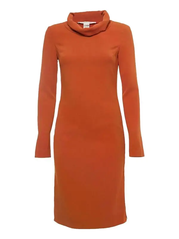 Diane Von Furstenberg Turtleneck Mini Dress - Brown