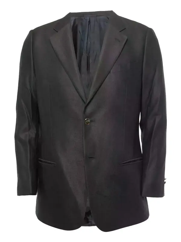 ARMANI Single-breasted Blazer - Black