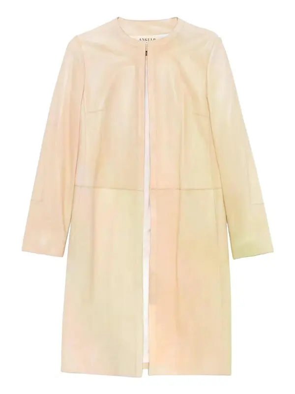 A.N.G.E.L.O. VINTAGE CULT 2000s Leather Coat - Neutrals