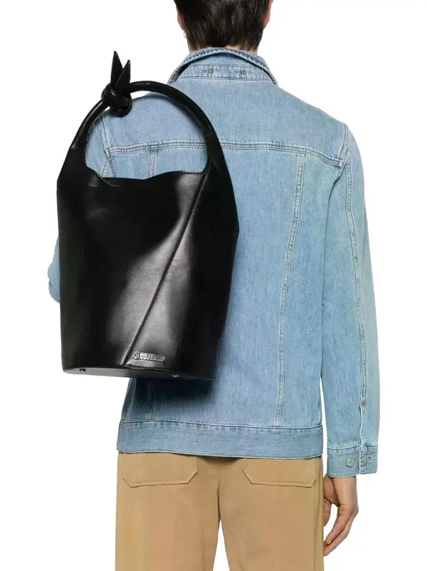 Jacquemus Le Petit Tourni Box Tote Bag - Black