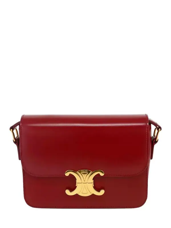 Celine Triomphe Shoulder Bag - Red