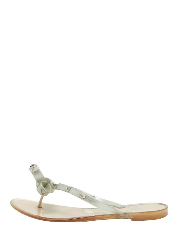 Valentino Garavani Rockstud Embellished Sandals - Silver