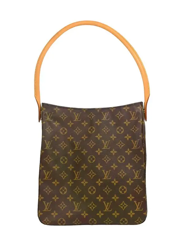 LOUIS VUITTON Monogram Canvas Looping Gm Tote Bag - Brown