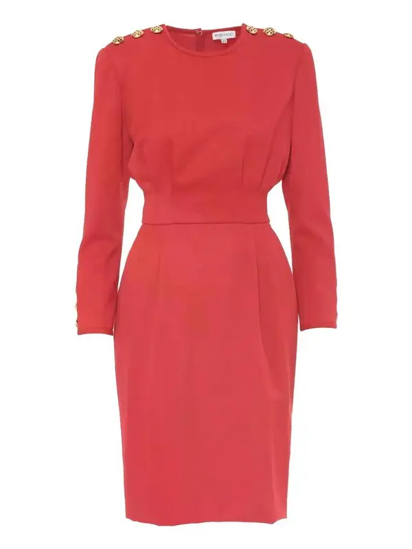 MARIO BORSATO VINTAGE Wool Midi Dress - Red