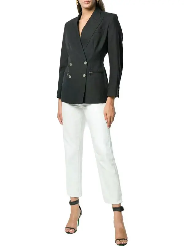 JEAN PAUL GAULTIER Double Breasted Coin Button Blazer - Grey