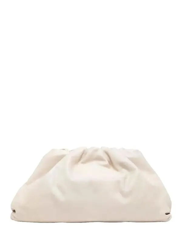 Bottega Veneta Gathered Detailing Clutch - Neutrals