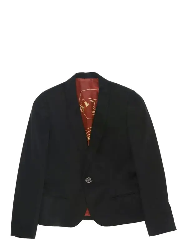 JEAN PAUL GAULTIER 2000 Single-breasted Wool Blazer - Black
