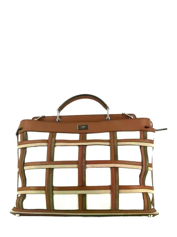 Fendi Peekaboo Panelled Handbag - Brown