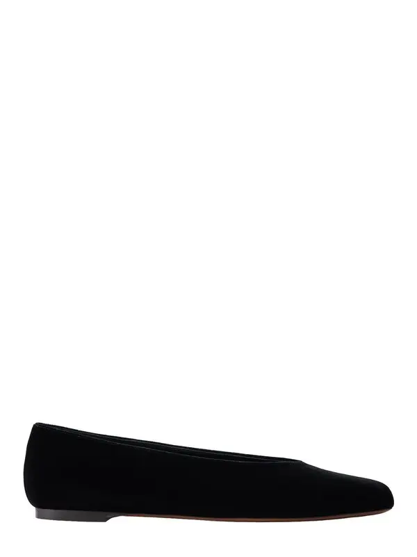 NEOUS Velvet Ballet Flats - Black