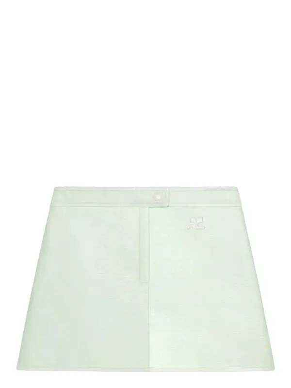 COURREGES Reedition Logo Mini Skirt - Green