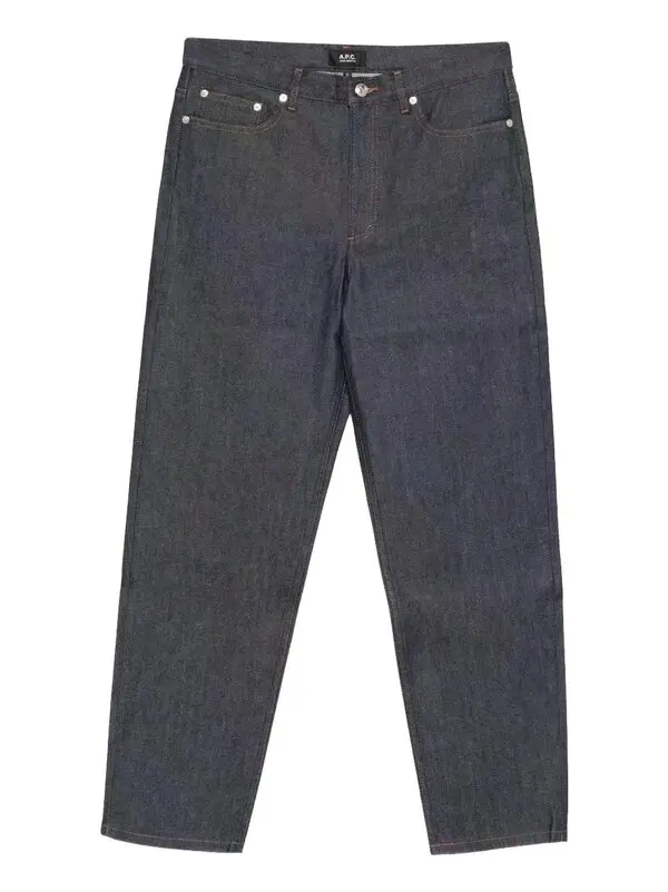 A.p.c. Cotton Denim Trousers - Blue