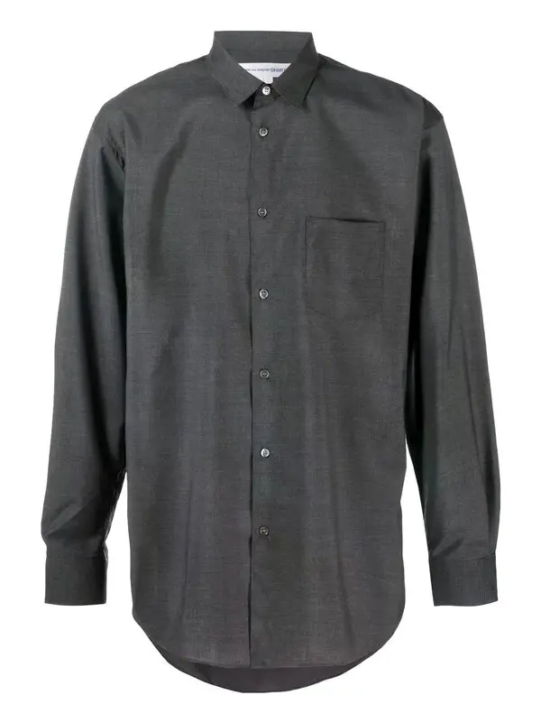 Comme Des Garçons Chest Patch-pocket Shirt - Grey
