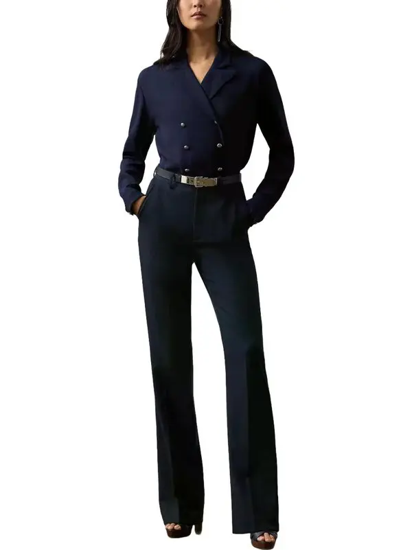 Ralph Lauren Double-breasted Peak-lapel Terrel Shirt - Blue