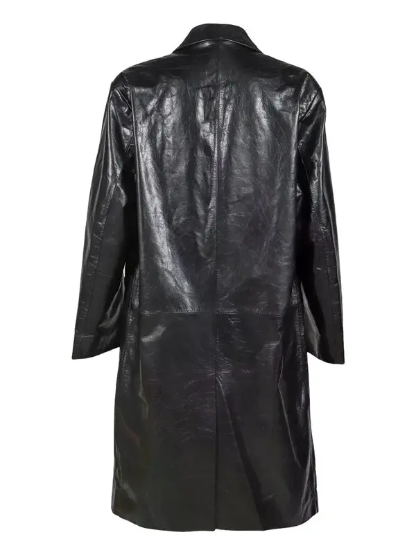 ENTIRE STUDIOS Lapel-collar Coat - Black