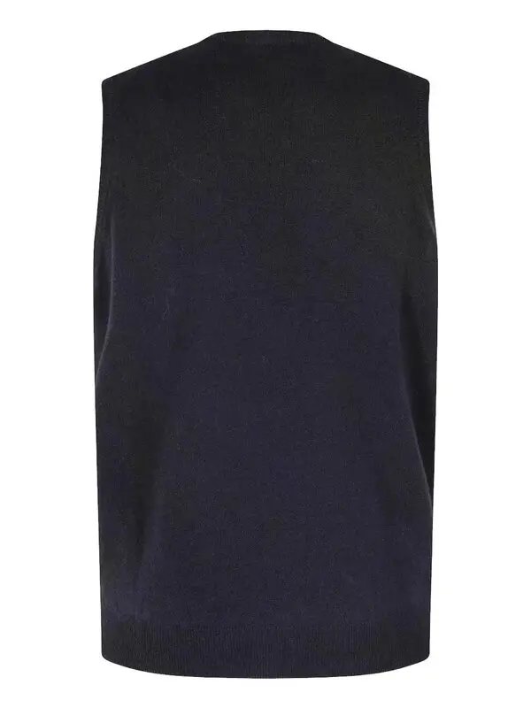FILIPPO DE LAURENTIIS Crew Neck Vest - Blue