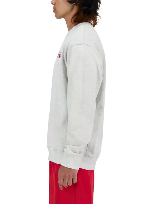 NEW BALANCE Logo-detail Crew-neck Sweatshirt - Grey