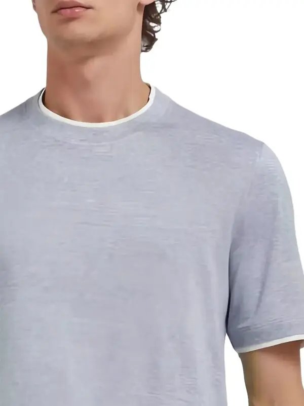 Brunello Cucinelli Short-sleeve Crew-neck T-shirt - Grey