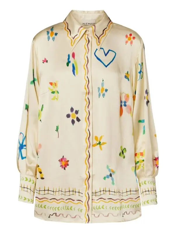ALEMAIS Sidi Floral Silk Shirt - Multicoloured