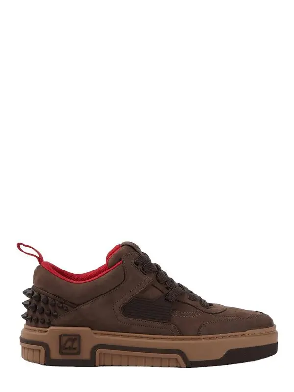 CHRISTIAN LOUBOUTIN Astroloubi Leather Sneakers - Brown