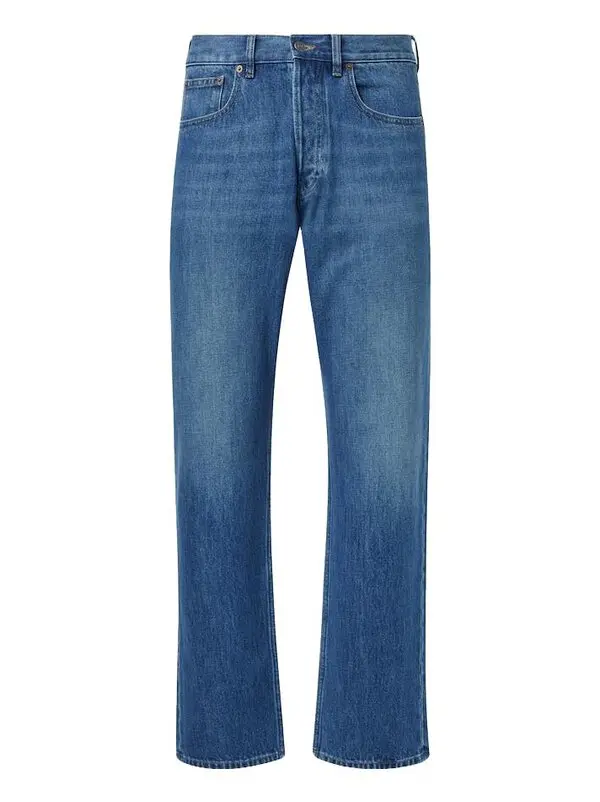 Valentino Garavani Mid-rise Straight Leg Jeans - Blue