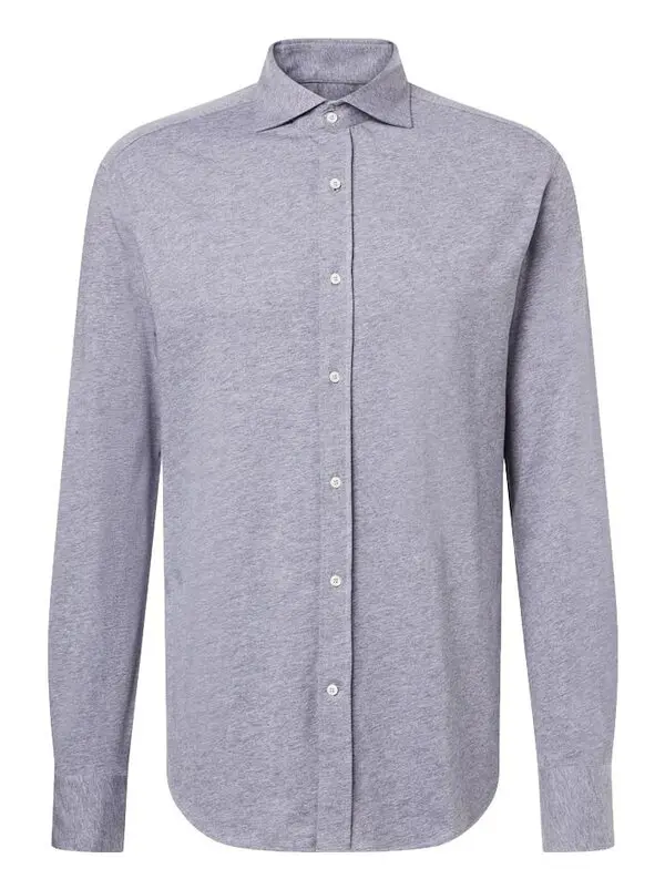 Brunello Cucinelli Cotton Poplin Shirt - Grey