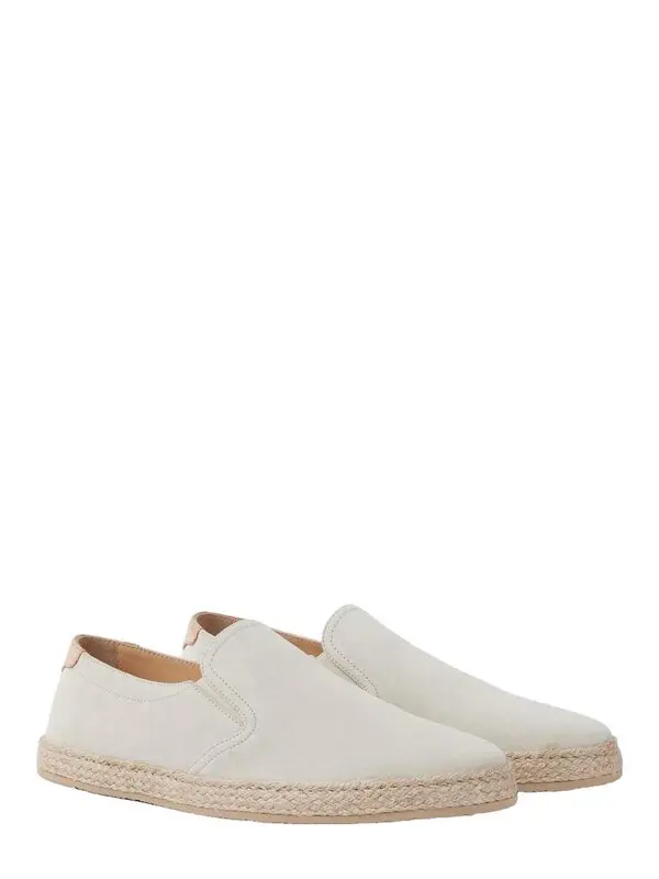 Brunello Cucinelli Suede Espadrilles - Grey