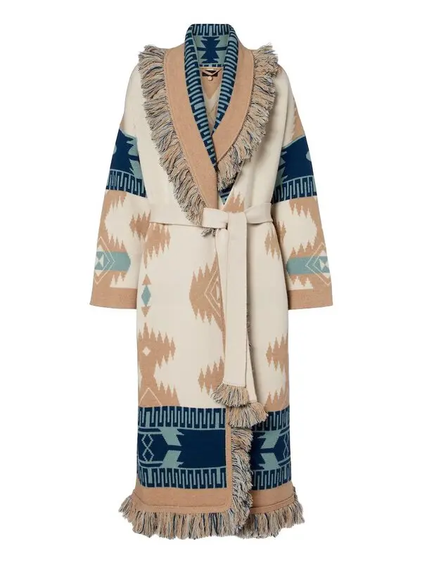 Alanui Icon Jacquard Virgin Wool Cardigan - Multicoloured