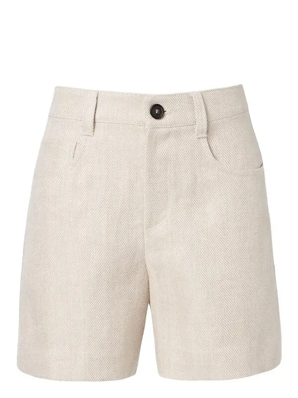 Brunello Cucinelli High-rise Bermuda Shorts - Beige