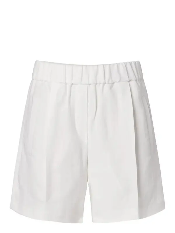 Brunello Cucinelli High-rise Bermuda Shorts - White