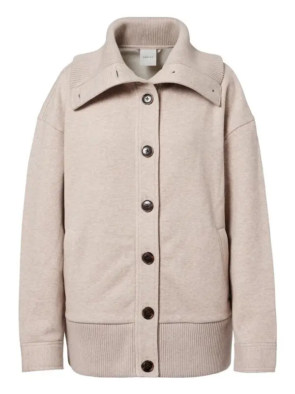 Varley Tammy Cotton-blend Jersey Jacket - Beige