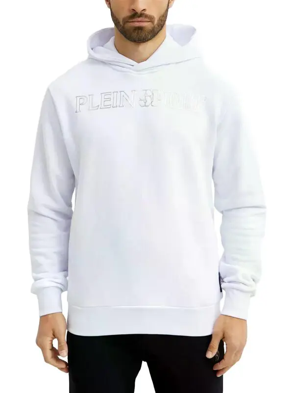 PLEIN SPORT Logo-print Hoodie - White