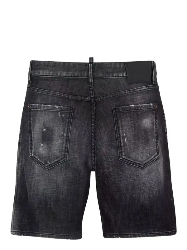 Dsquared2 Fog Wash Denim Shorts - Grey