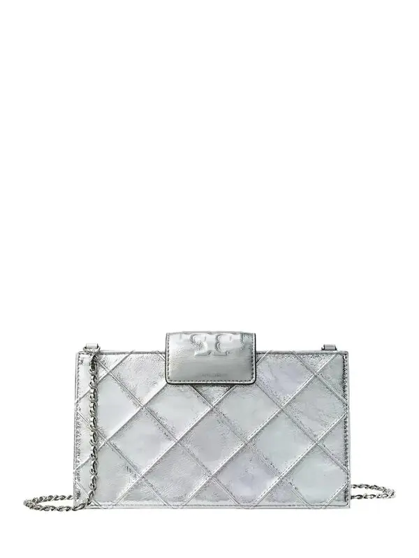 Tory Burch Fleming Mini Crossbody Bag - Silver