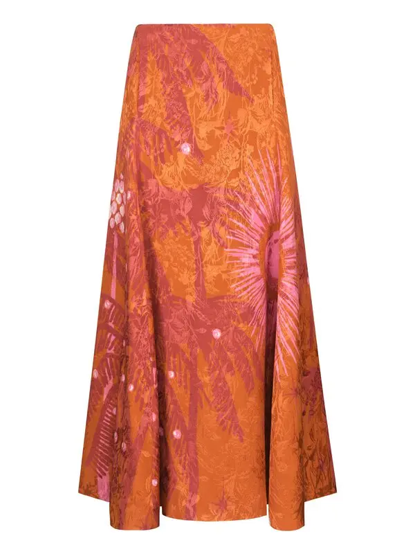 Johanna Ortiz Encanto De Isla Jacquard Maxi Skirt - Multi