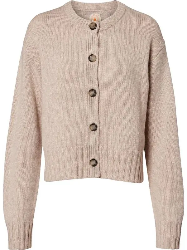 Jardin Des Orangers Wool And Cashmere Cardigan - Beige