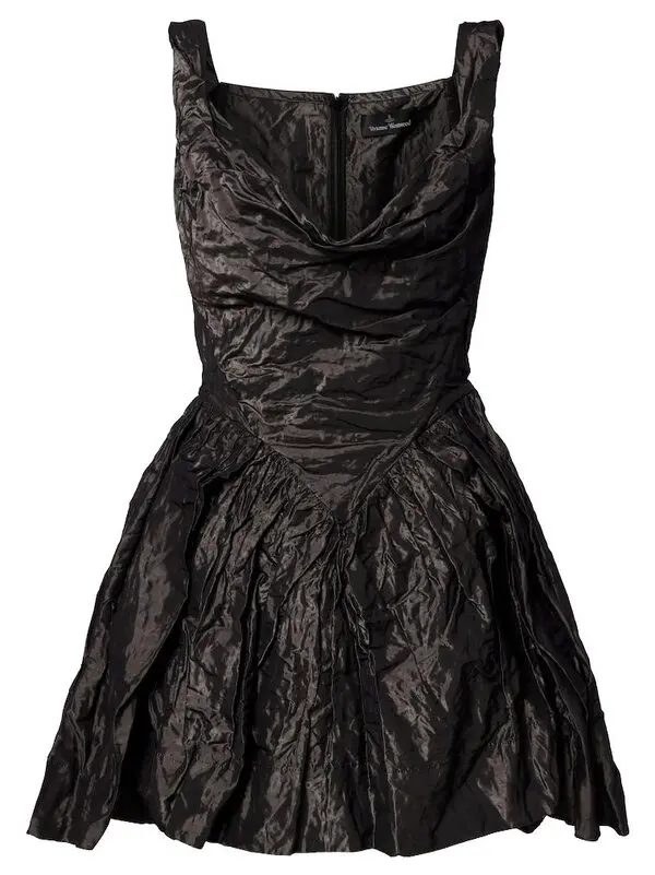 VIVIENNE WESTWOOD Mini Sunday Draped Corset Dress - Black