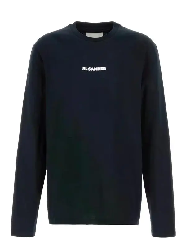JIL SANDER Logo Long-sleeve T-shirt - Blue