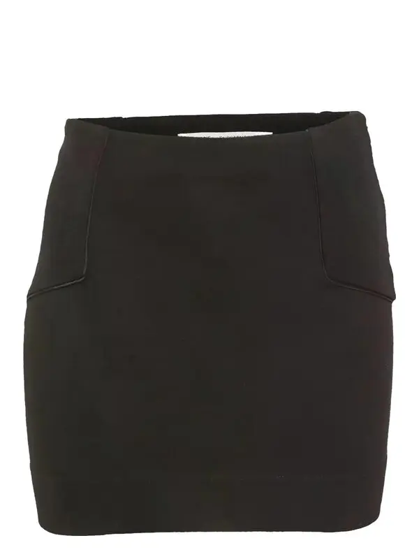 Diane Von Furstenberg Seam Detail Mini Skirt - Black
