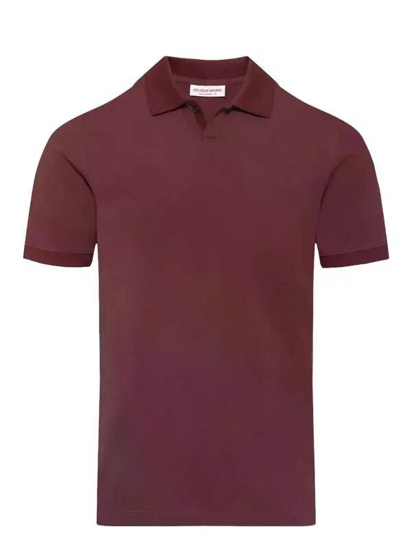 Orlebar Brown Bruno Short-sleeve Polo Shirt - Red