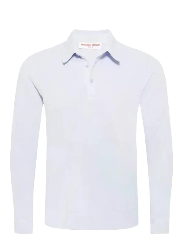 Orlebar Brown Garfield Long-sleeve Polo Shirt - Blue