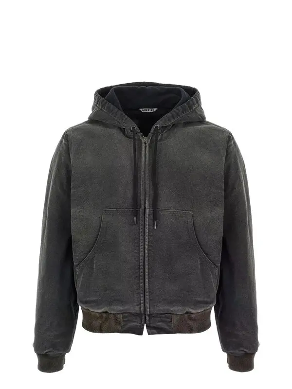 Auralee Drawstring Hoodie - Grey