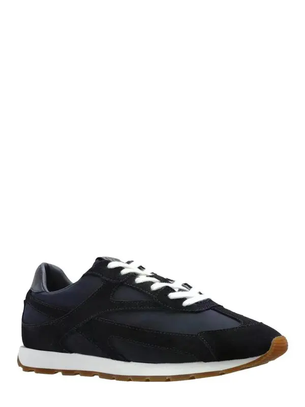 ANINE BING Lace-up Panelled Suede Sneakers - Blue