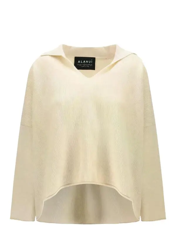 Alanui V-neck Cashmere Sweater - Neutrals