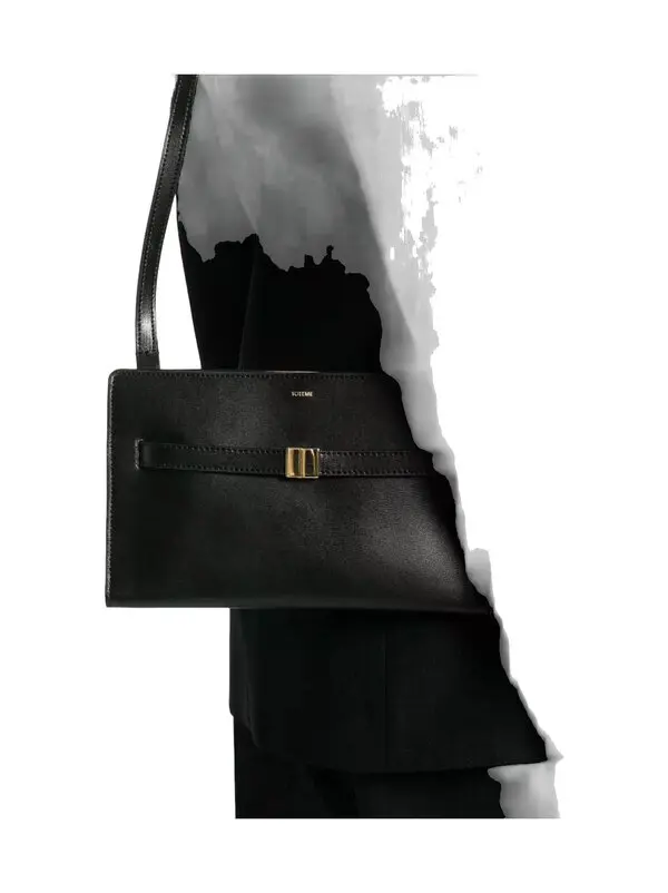 TOTEME Belted Cross Body Bag - Black