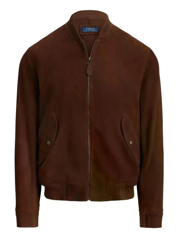 Polo Ralph Lauren Suede Bomber Jacket - Brown