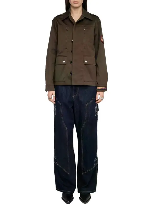 Zadig&Voltaire Zip Patch Cotton Jacket - Green