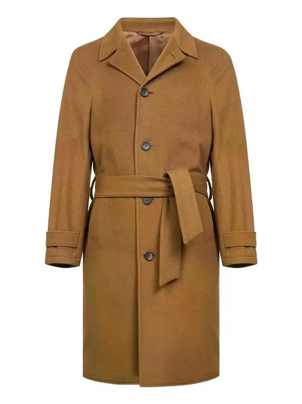 D4.0 Buttoned Raglan Sleeve Coat - Neutrals