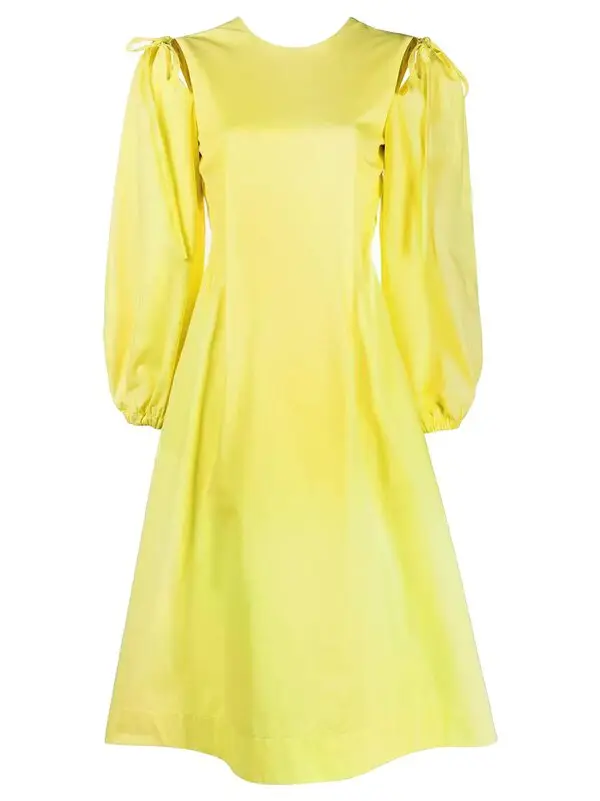 MSGM A-line Dress - Yellow